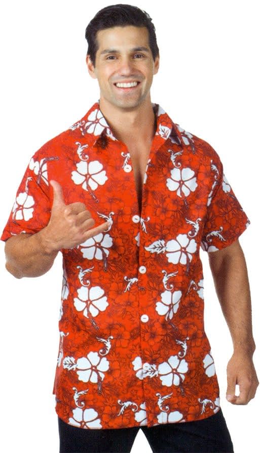Гавайская рубаха красная купити за 1044 грн. в Fancydress